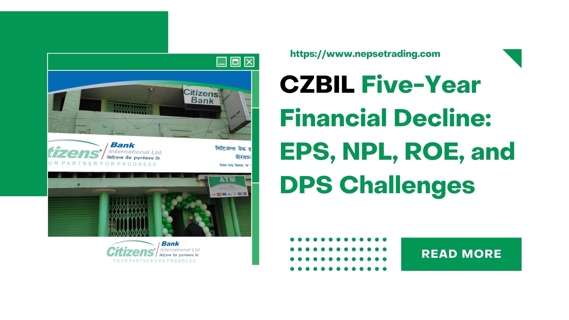 CZBIL's Five-Year Financial Decline: EPS, NPL, ROE, and DPS Challenges | NEPSE Trading